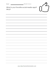 Middle School Writing Worksheets