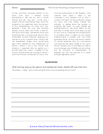 9th Grade Reading Comprehension Worksheets